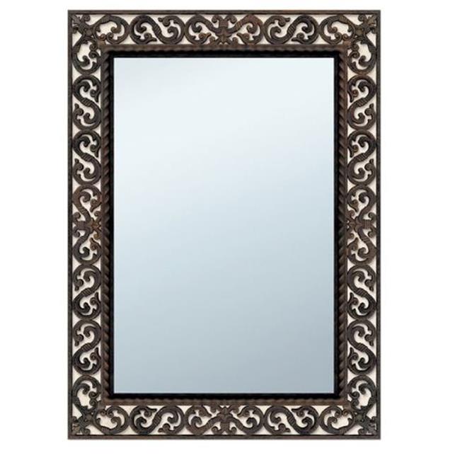 Head West 8921 26 x 34 in. Wrought Iron Rectangle Wall Mirror - Walmart.com