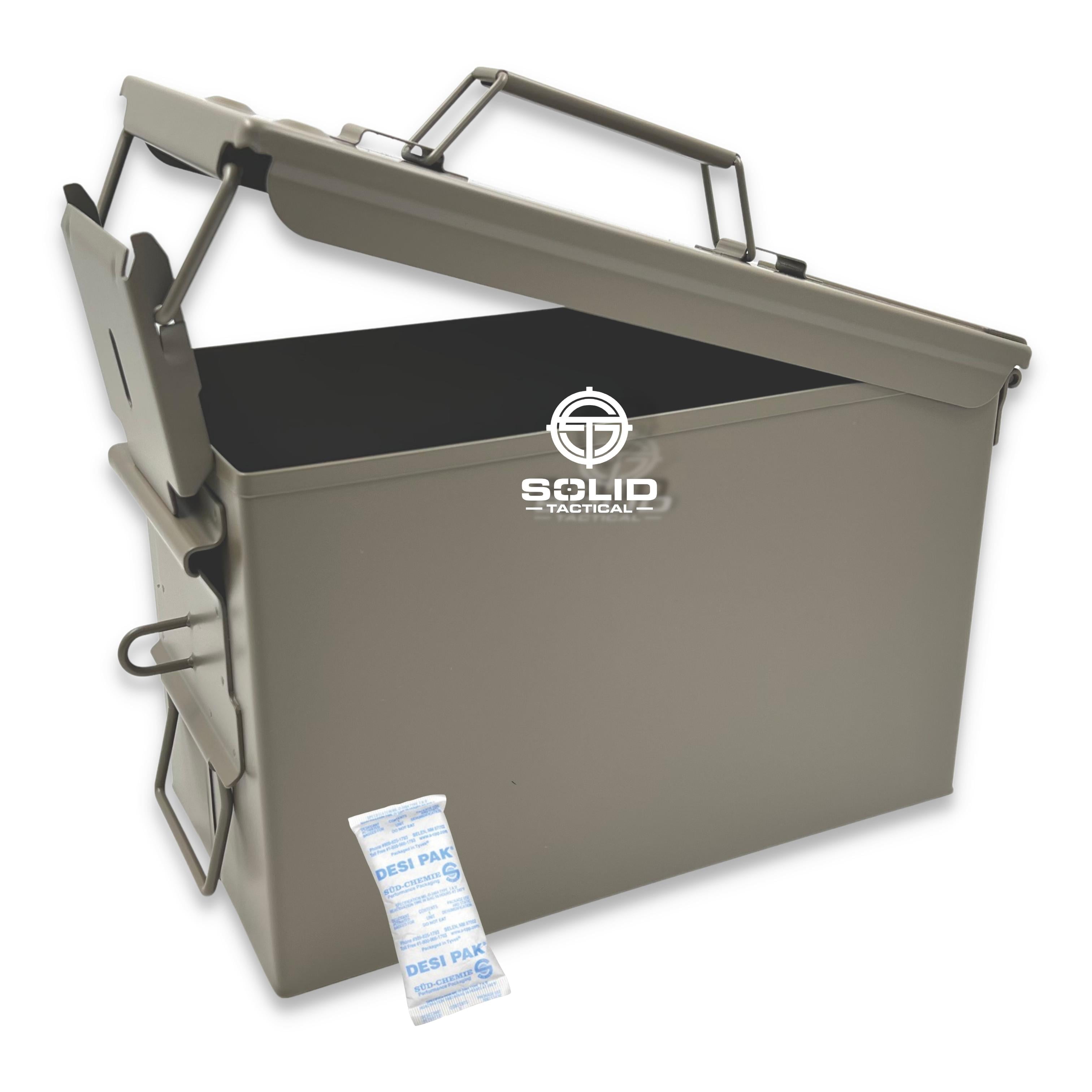 Solid Tactical 50 Cal Metal Ammo Can with Welded Locking kit - Military ...
