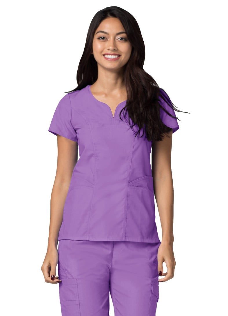 Adar Universal Scrubs For Women - Curved Glamour Scrub Top - Walmart.com