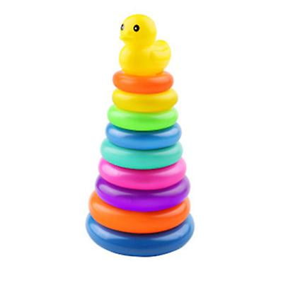 Stacking Rings Toy,rainbow Rings Stacker for Toddler learning Toys ...
