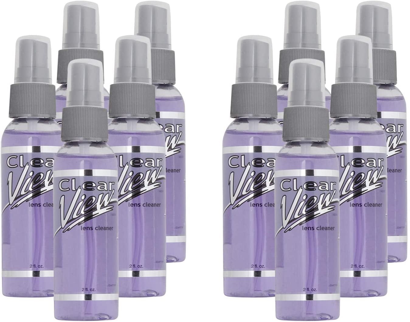 Pack of 10 of 2oz Clear View Premium AR-Coated Anti-Streak Anti-Static ...