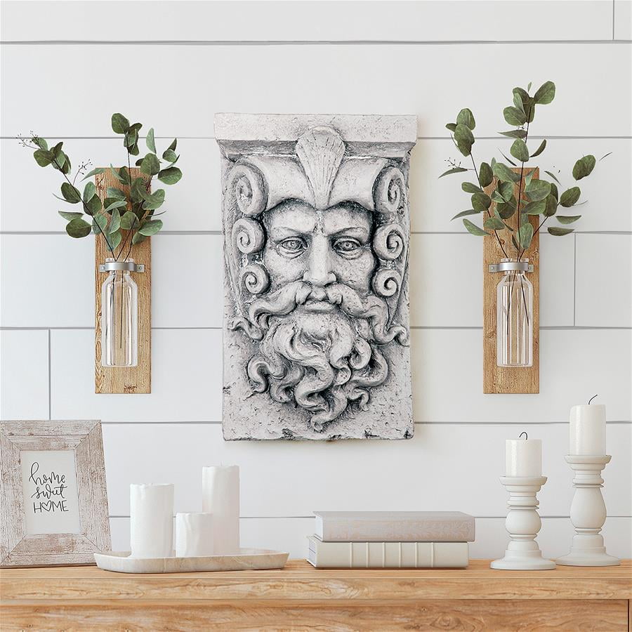 Design Toscano Poseidon, Greek God of the Sea Wall Sculpture - Walmart.com
