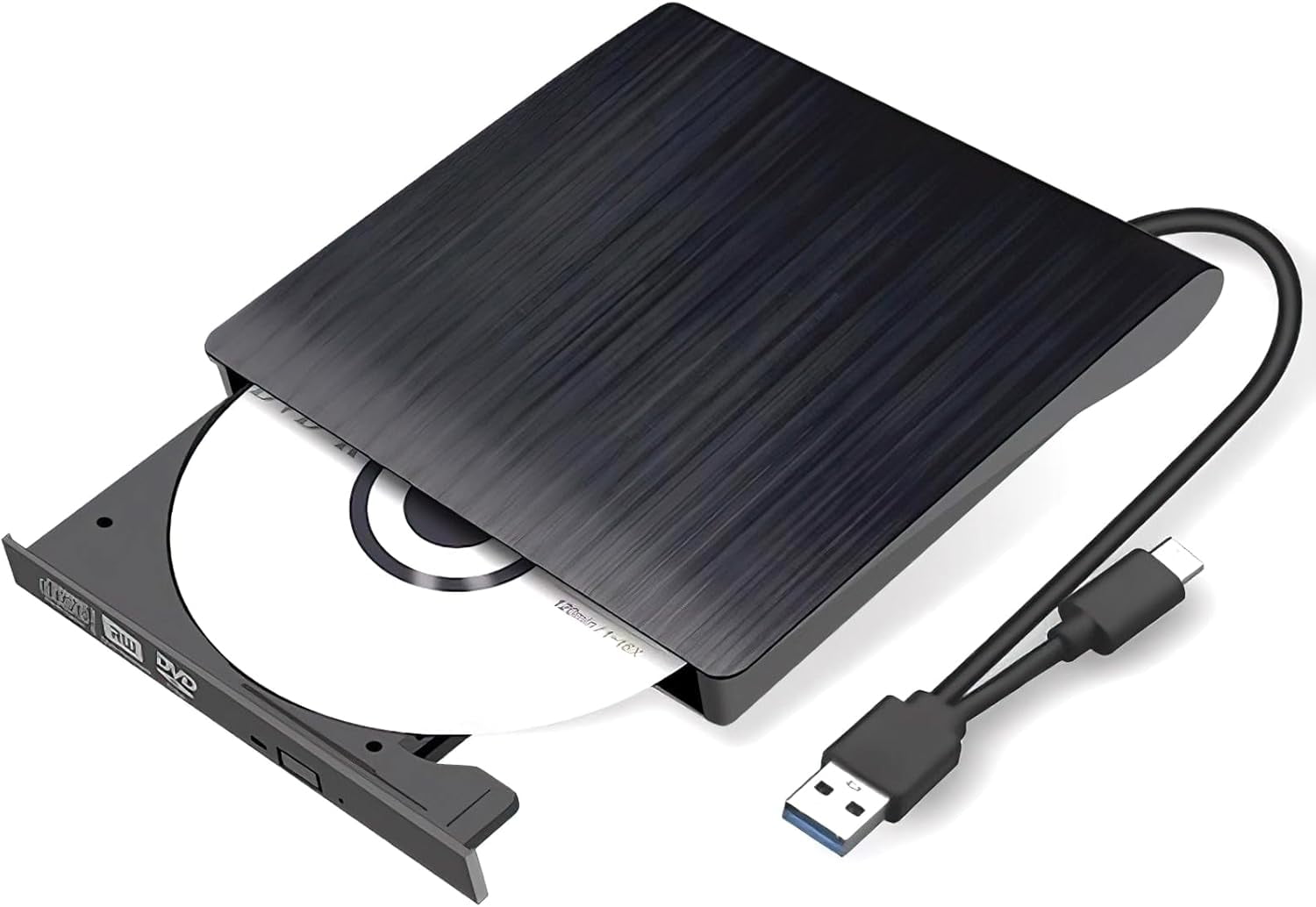 Lector de CD/DVD yuxing grabador portátil USB 3.0 y tipo C ultradelgada ...