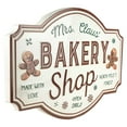 Northlight Gingerbread "Mrs. Claus' Bakery Shop" Metal Christmas Wall ...