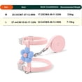 Btomtd Cute Adjustable H-Shape Dog and Cat Harness and Leash 5FT Long ...