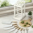 CREATITOY Kitchen Knife Block Countertop Drainage Organizer Knife ...
