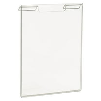 7 in. H x 11 in. W Acrylic Sign Holder with 1 1/2 in. Swedge Stem (Pack ...