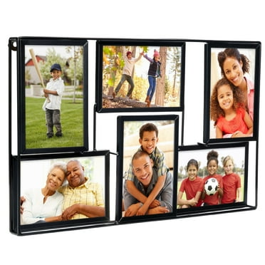 Excello Distressed Wood Collage Frame: Holds Four 4x6 Photos - EGP-HD ...