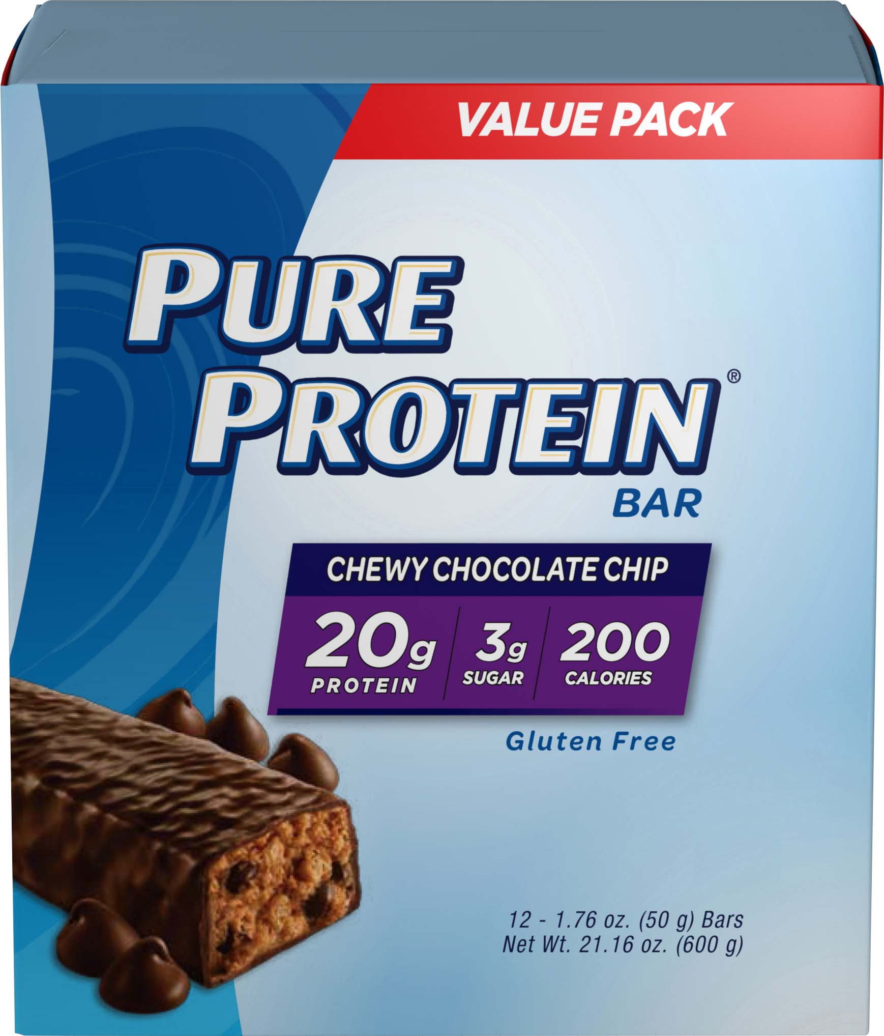 Pure Protein® High Protein Bar Chewy Chocolate Chip 2.75-Ounce Bar ...