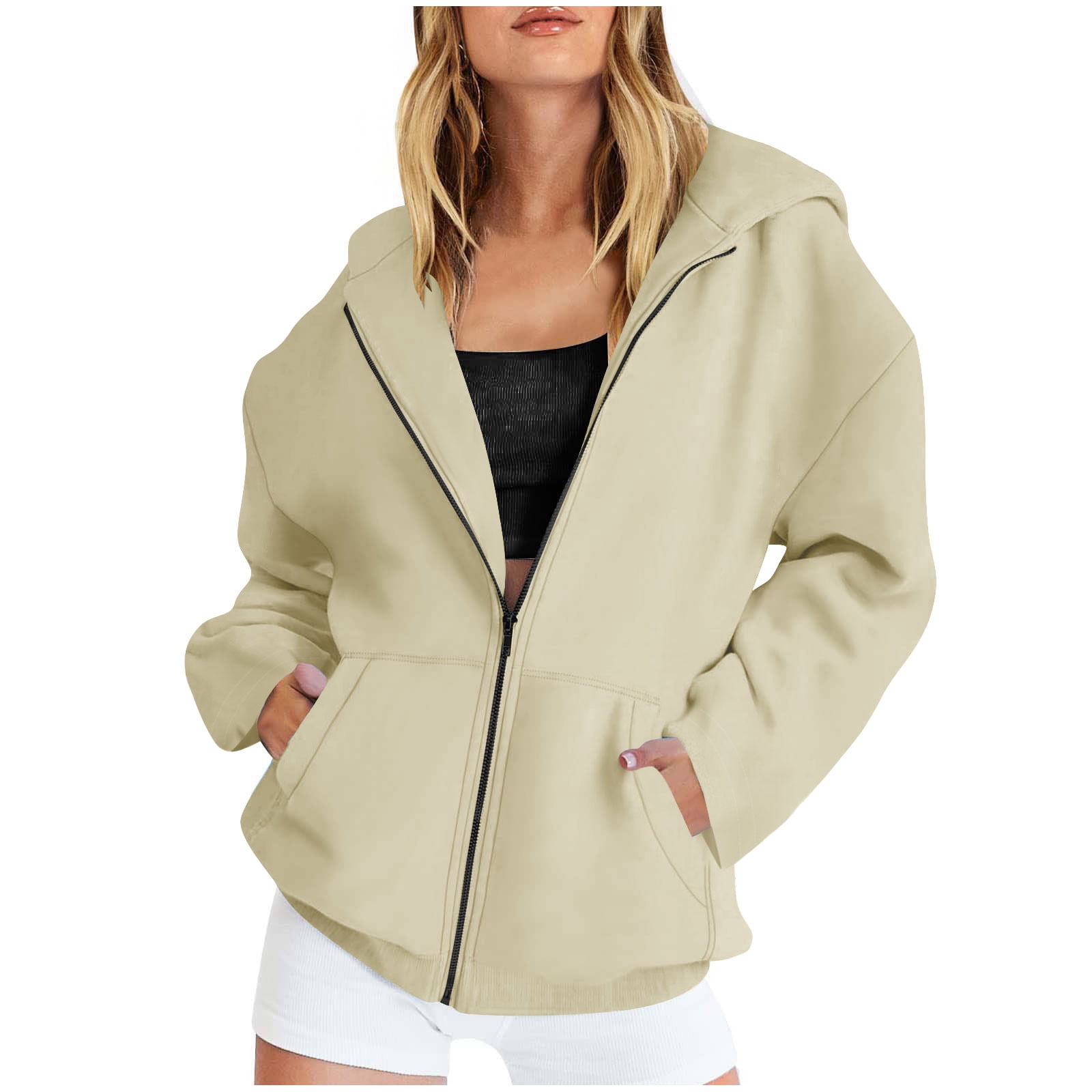 Click here for Yuyuzo Hoodies For Women Long Sleeve Zip Up Jacket... prices