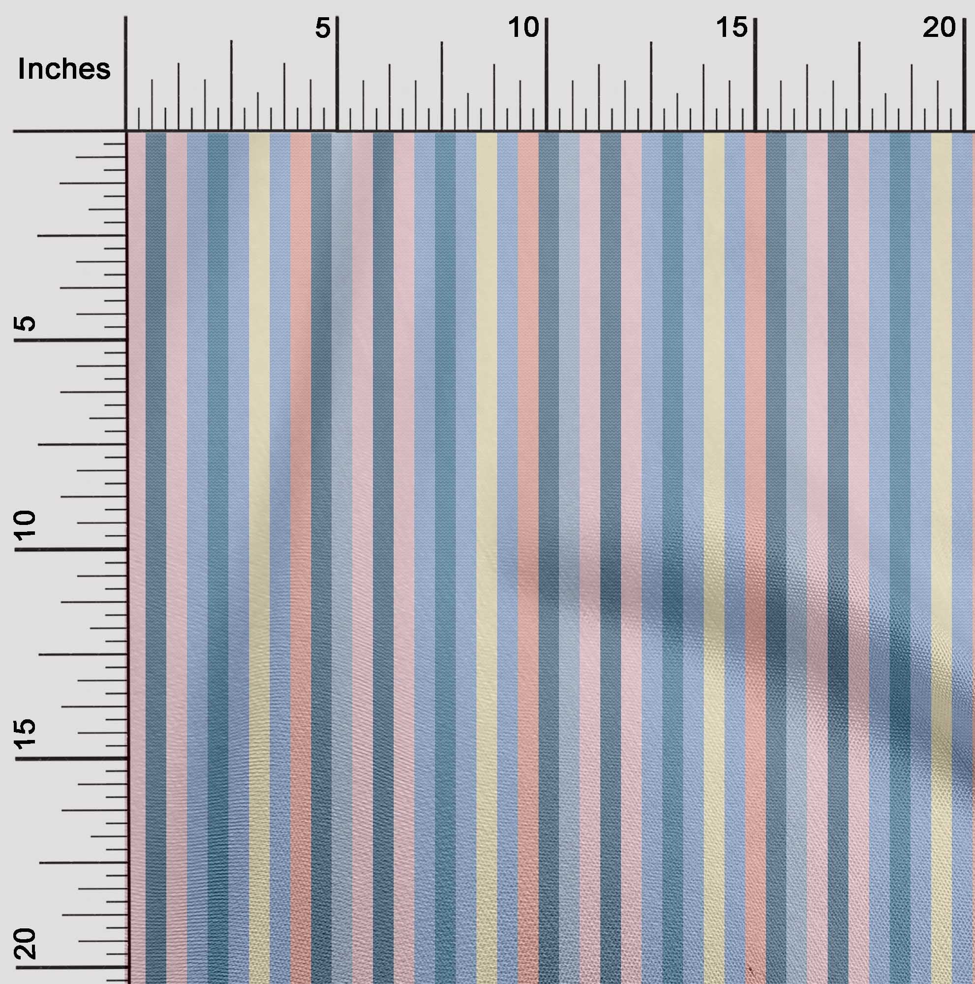 oneOone Silk Tabby Fabric Roman Stripe Print Fabric By Yard 42 Inch ...