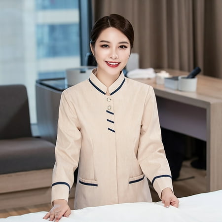 Housekeeping Uniforms Long Sleeved Practical Jacket Neat Routing ...