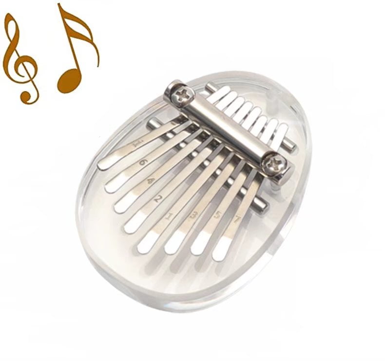 Mini Kalimba Thumb Piano - 8 Keys Finger Piano, Portable Marimba Hand ...