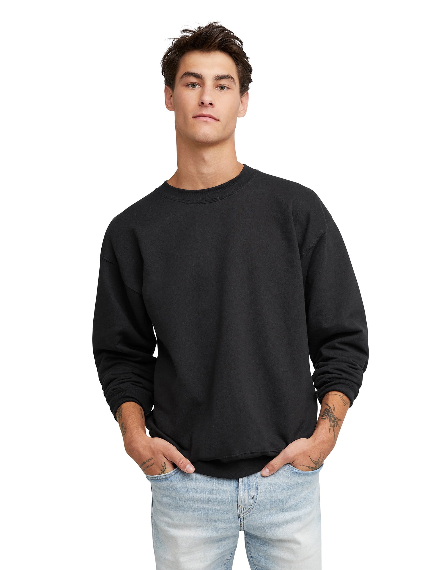 Hanes Men's and Big Men's Ultimate Cotton Heavyweight Sweatshirt, Sizes ...