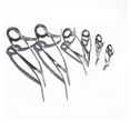 Axioma 6Pcs Fishing Rod Guides Ring Eye Rings Double Leg Mixed Sizes ...