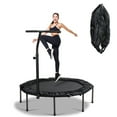 GARTIO 50" Fitness Trampoline, Mini Bungee Rebounder, Cardio Trainer, Max Limit 330 lbs ...