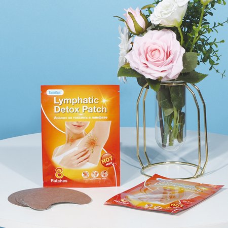 8pcs/bag Lymphatic Detox Patch Neck Anti-Swelling Lymph Node Breast ...