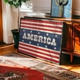 American Flag Artwork Wall Display Home Accent Vintage Design Room ...