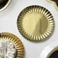 Efavormart 50 Pack | 5" Metallic Gold Scalloped Rim Dessert Paper ...
