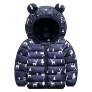 TAIAOJING Baby Girls' Hooded Jacket Winter Cartoon Rabbit Thicken Keep Warm +Bag Windbreaker ...