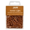 JAM Paper Round Paper Clips, Orange Medium Paperclips, 1 inch, 50/Pack ...
