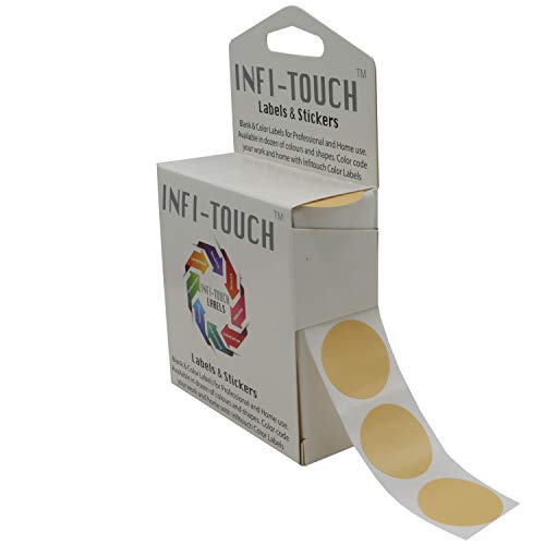 Infi-Touch Labels 1 inch Round Permanent Color-Code Dot Stickers, 1000 ...
