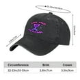 Adjustable Vintage Cotton Washed Distressed Baseball Cap - Black Dad ...