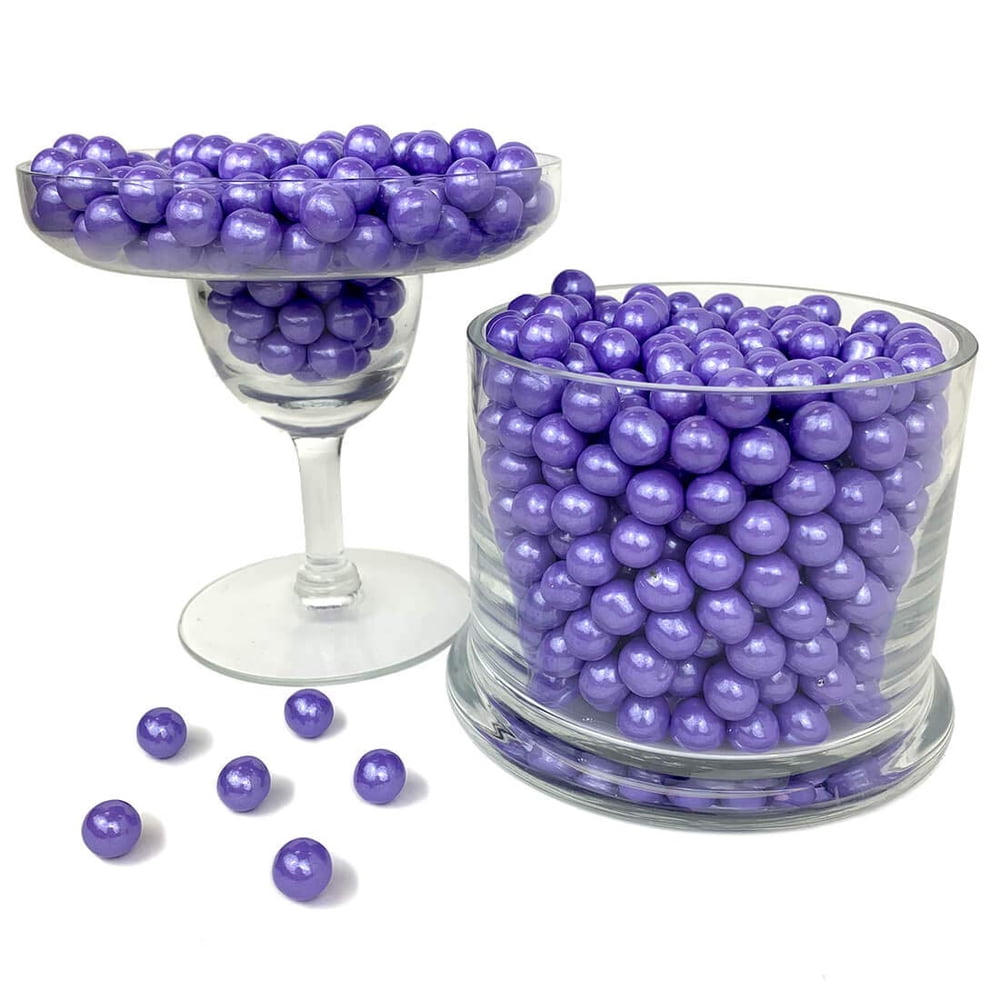 Color It Candy Shimmer Lavender Sixlets 2 Lb Bag - Perfect For Table ...