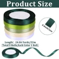 5 Rolls 5 Colors Polyester Ribbon Gift Packaging Accessories Mixed ...
