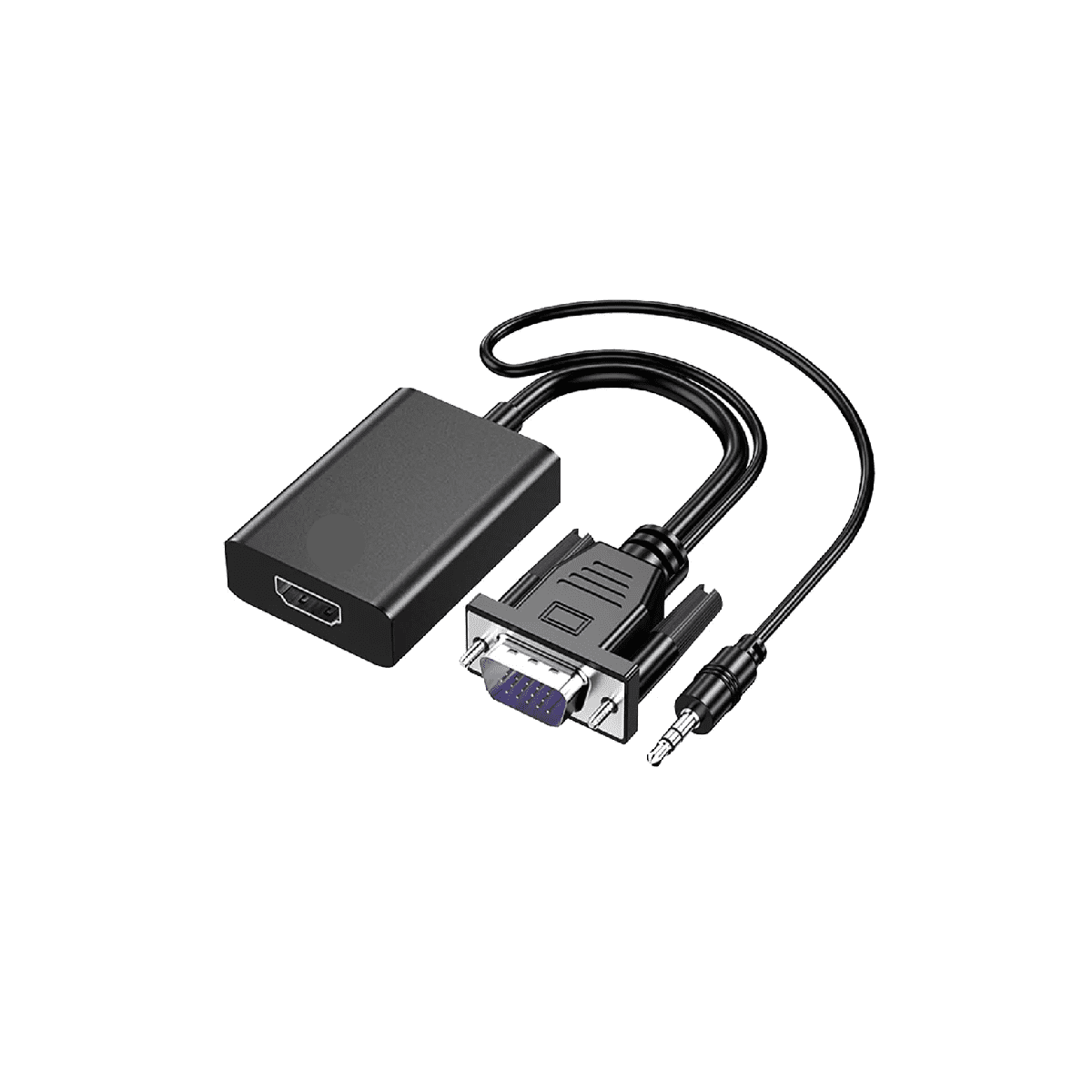 Convertidor Vga A Hdmi Adaptadores Full Hd 1080p 1.8m Cable NEGRO ...