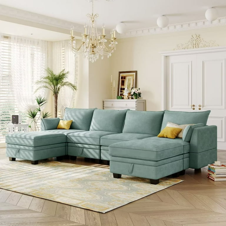 Light Green Sofa Set | Baci Living Room