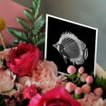 3drose, Black Butterflyfish Tropical Fish Print Exotic Modern Sea Ocean ...