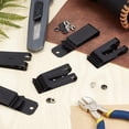1Bag Iron Belt Clip & Screw Rivets Mixed Color 53x25.5x10.5mm Hole: 3 ...