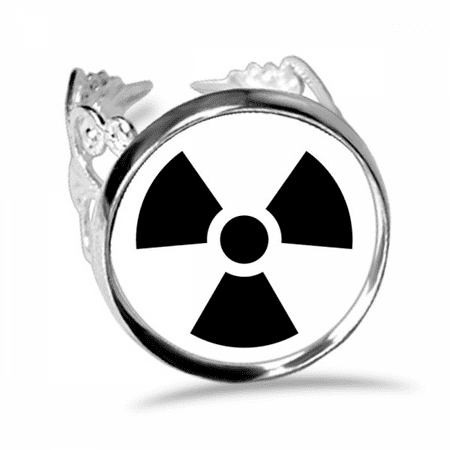 Dangerous Checal Toxic Radiation Pattern Ring Adjustable Love Wedding ...