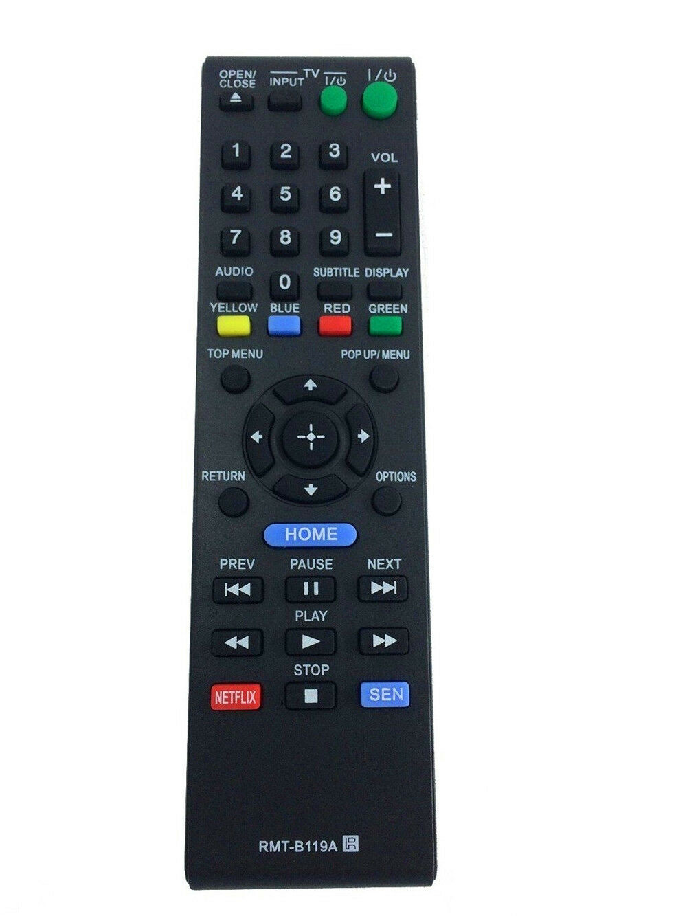 New RMT-B119A Remote Fit for Sony Blu-Ray DVD Disc Player BDP-S390 BDP ...