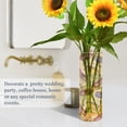 Cartoon Hot Dogs Pattern Vase Flower Vase Clear Unbreakable Plastic ...