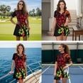 Binienty Polynesian Floral Golf Apparel for Couple Relaxed Moisture ...