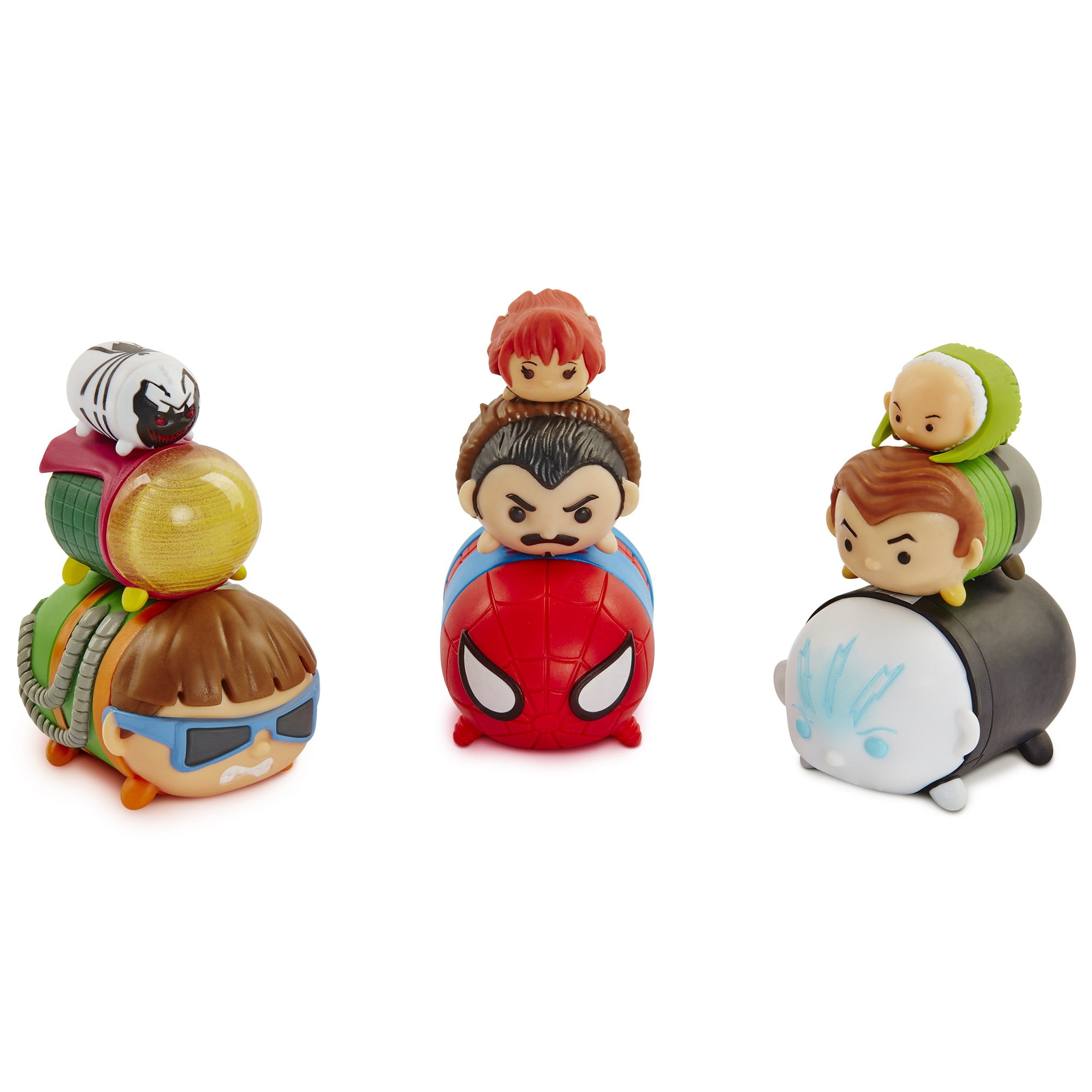 Marvel Tsum Tsum 9-Pack Figures - Elctro, Doc Ock,Spider-Man,Mysterio ...