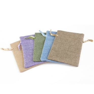 50Pcs Canvas Drawstring Small Cloth Bag, Jewelry Pouch Muslin Gift Bag ...