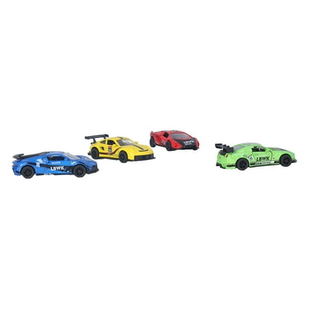 Pull Back Cars, 4pcs 3 Door Opening Free Kids Vehicle Model Toy ...