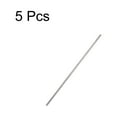 2mm x 100mm 304 Stainless Steel Solid Round Rod for DIY Craft - 5Pcs ...