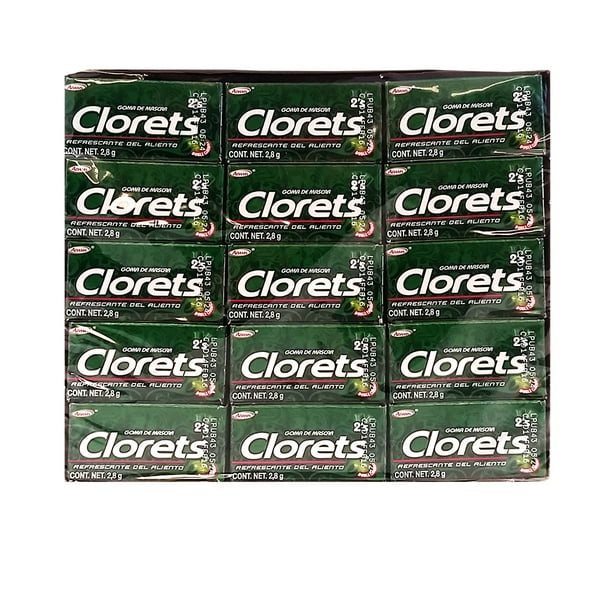 Clorets Gum 60 x 2 units - Chicles (Pack of 4) - Walmart.com - Walmart.com