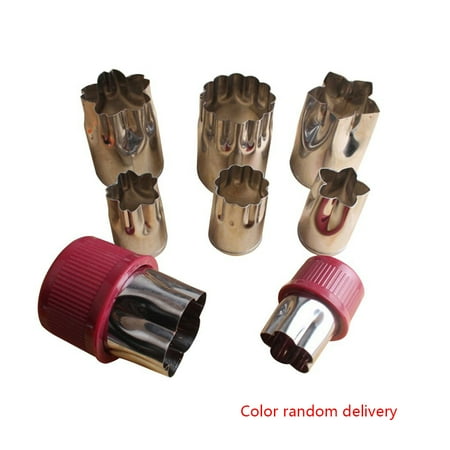 8pcs/set Stainless Steel Cutters Flower Shape Slicer Embossing Mold ...