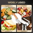 Premium Vegetable Peeler with Wooden Handle & Bottle Opener Ultra-Sharp ...