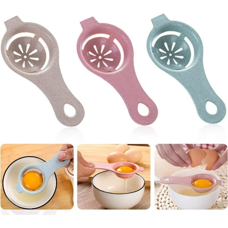Egg Separator, 3 Pieces Egg Yolk Separator, Egg White Separator, Egg ...