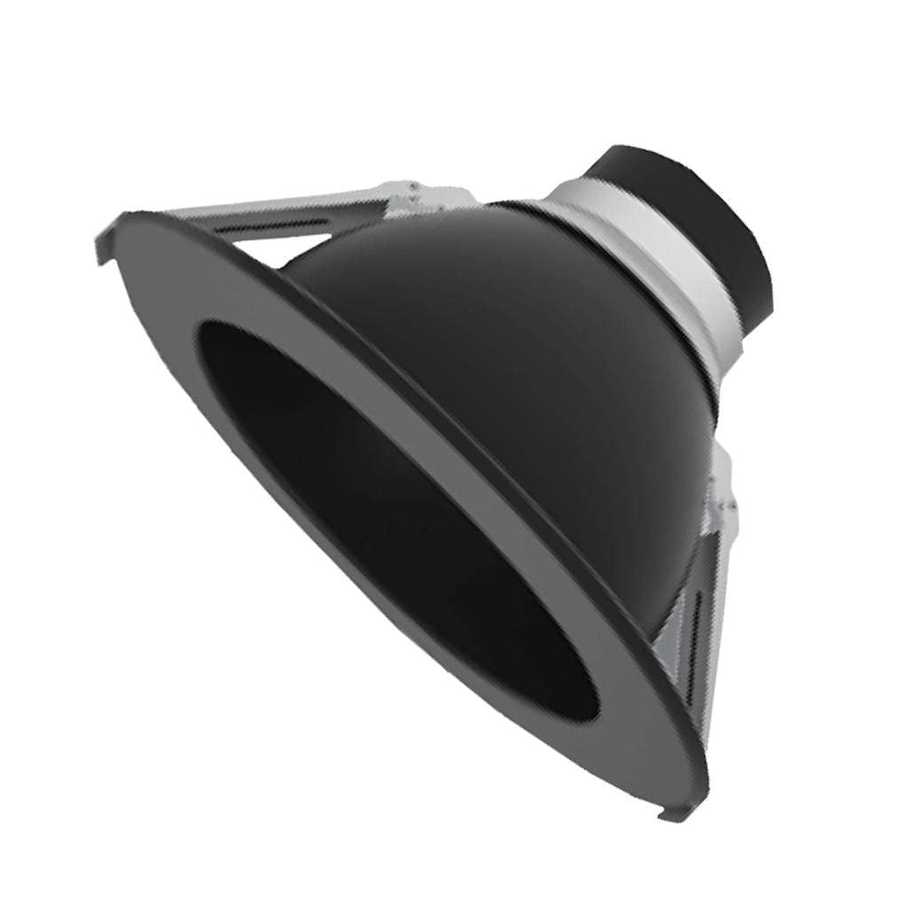 Green Creative 98041 - 4" Diffuse Matte Black Trim and Flange Reflector ...