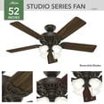 Hunter Fan Studio 52 in. Bronze Indoor Ceiling Fan - Walmart.com