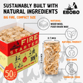 Ebobo - Natural Fire Starter, 50 Firelighters, 10 Min Burn Time ...