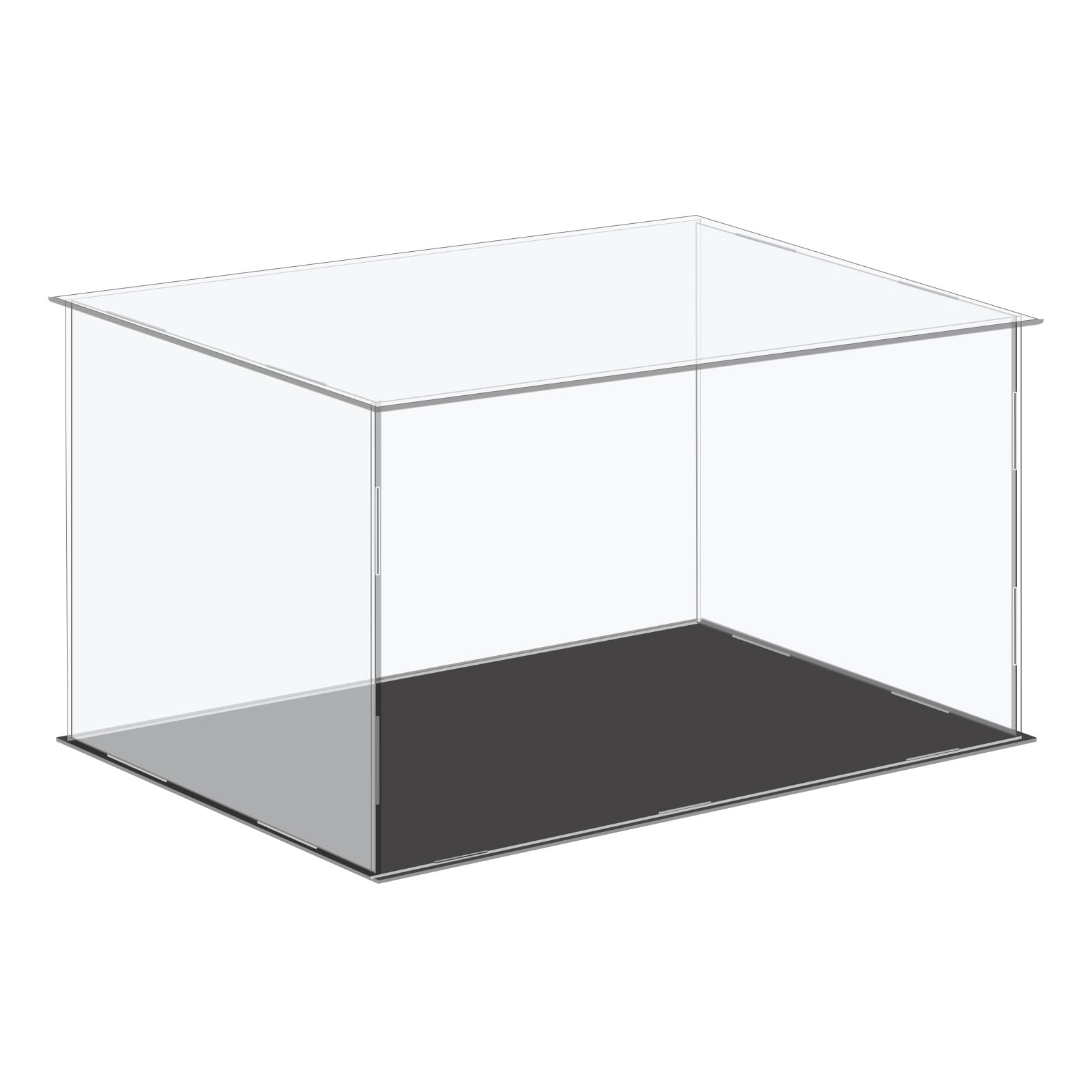 Uxcell Acrylic Display Case Plastic Box Cube Storage Box Clear Small ...