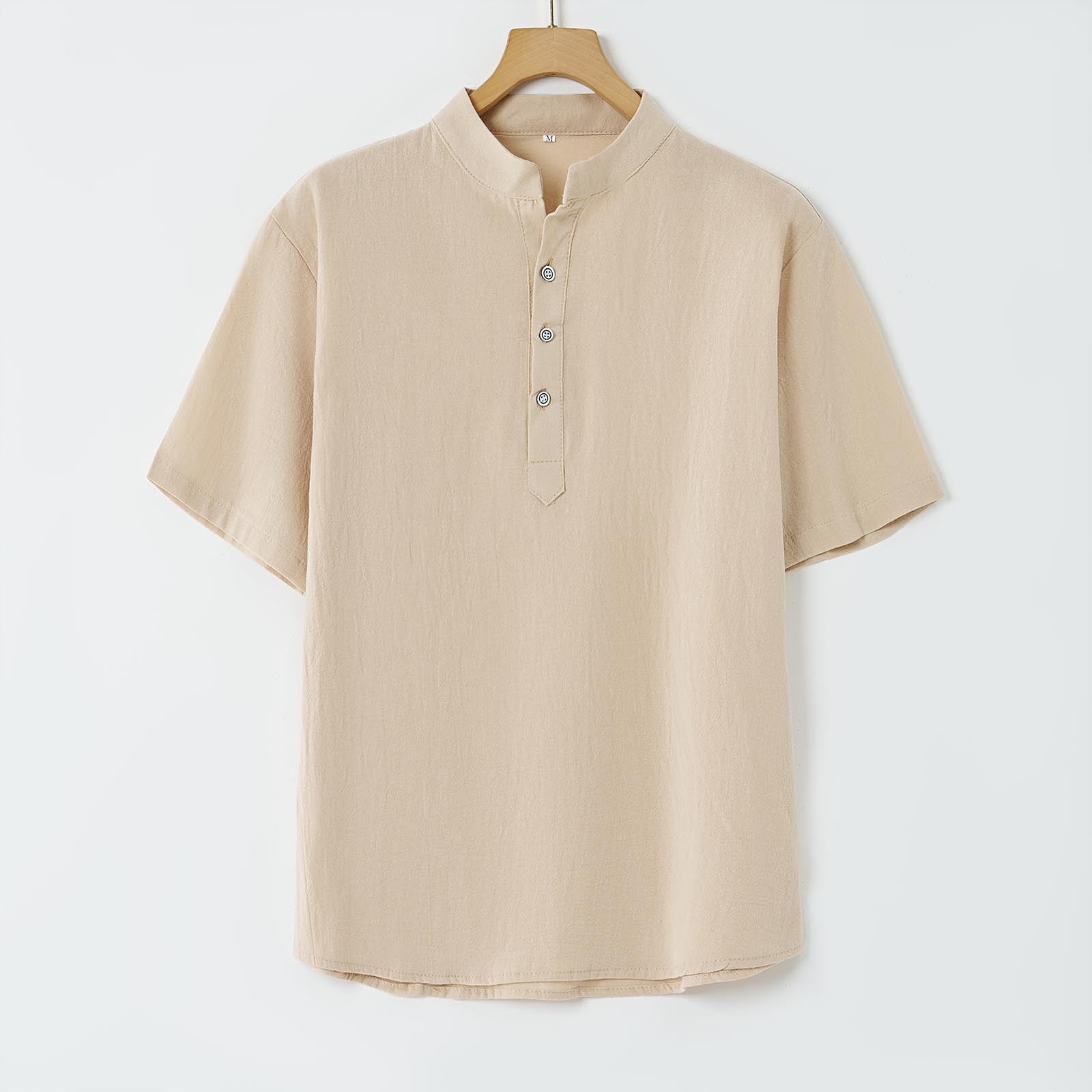 Click here for Kalauyu Kaluayu Men Cotton Linen Henley Shirt Casu... prices